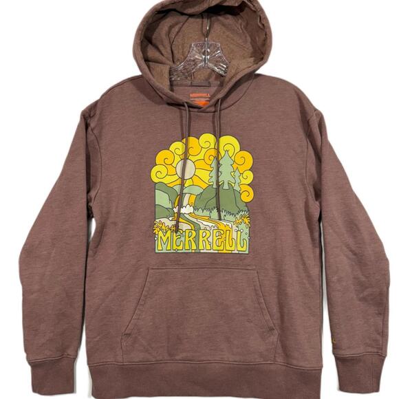 Merrell | Other | Merrell Womens Xs Purple Graphic Fleece Hoodie ...
